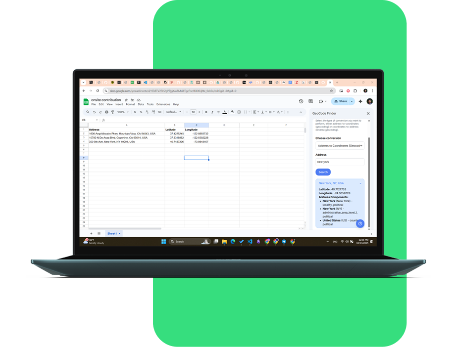 Geocode Finder - Batch Geocoder & Reverse Geocoder